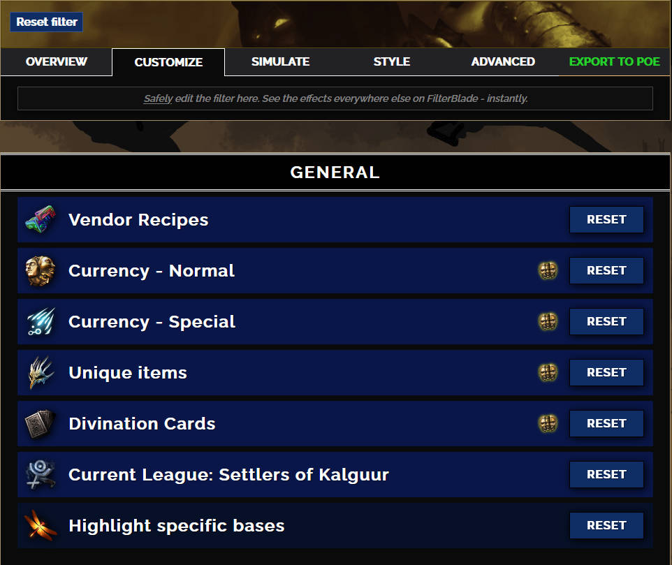 PoE Loot Filter Guide [Patch 3.27]